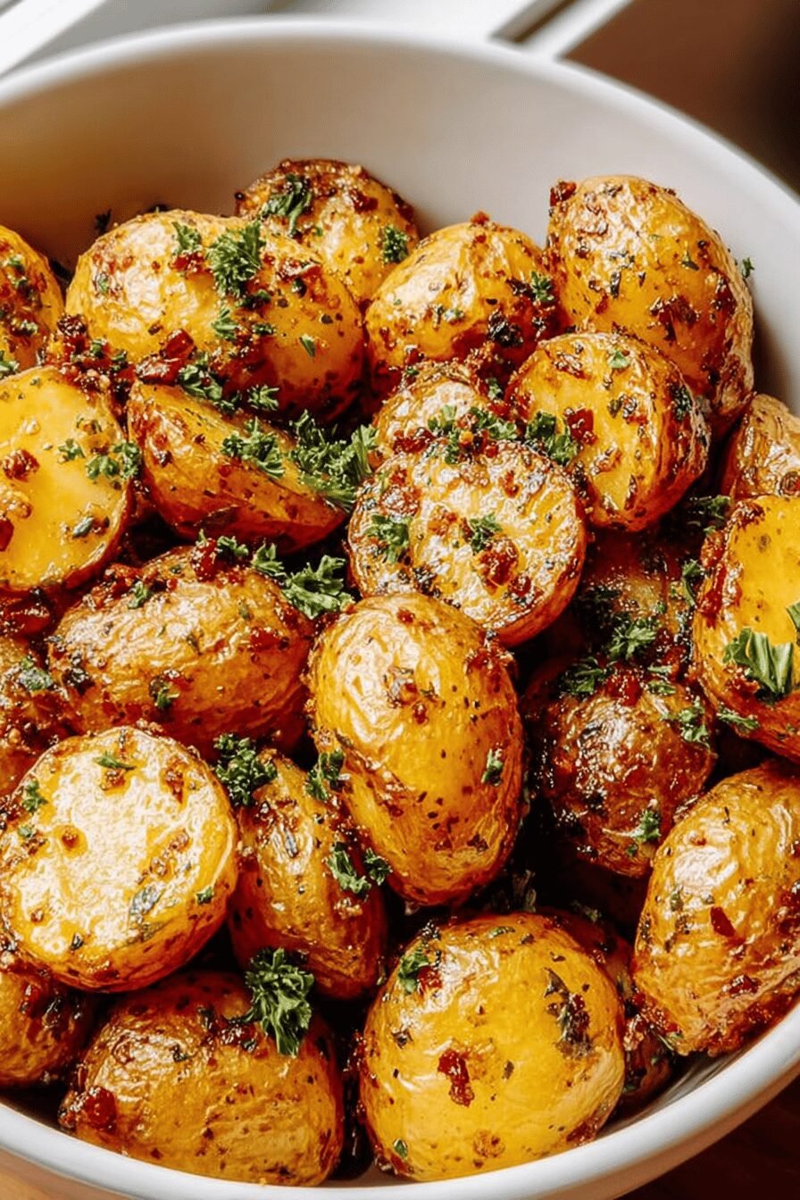 Cowboy Butter Roasted Potatoes Recipe With Herb Garlic Flavor